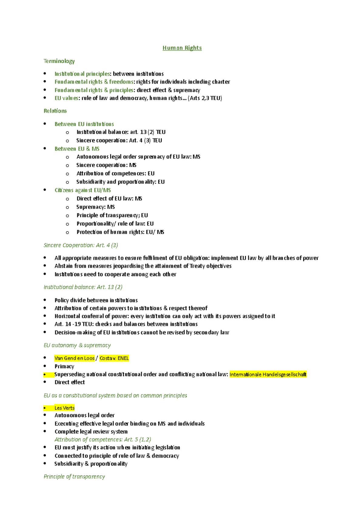 Human Rights - Scheme - Human Rights Terminology Institutional ...