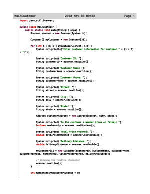 LAB 03 - Input output - CSC435: Object Oriented Programming LAB 03: BASIC CONCEPTS OF CLASSES ...