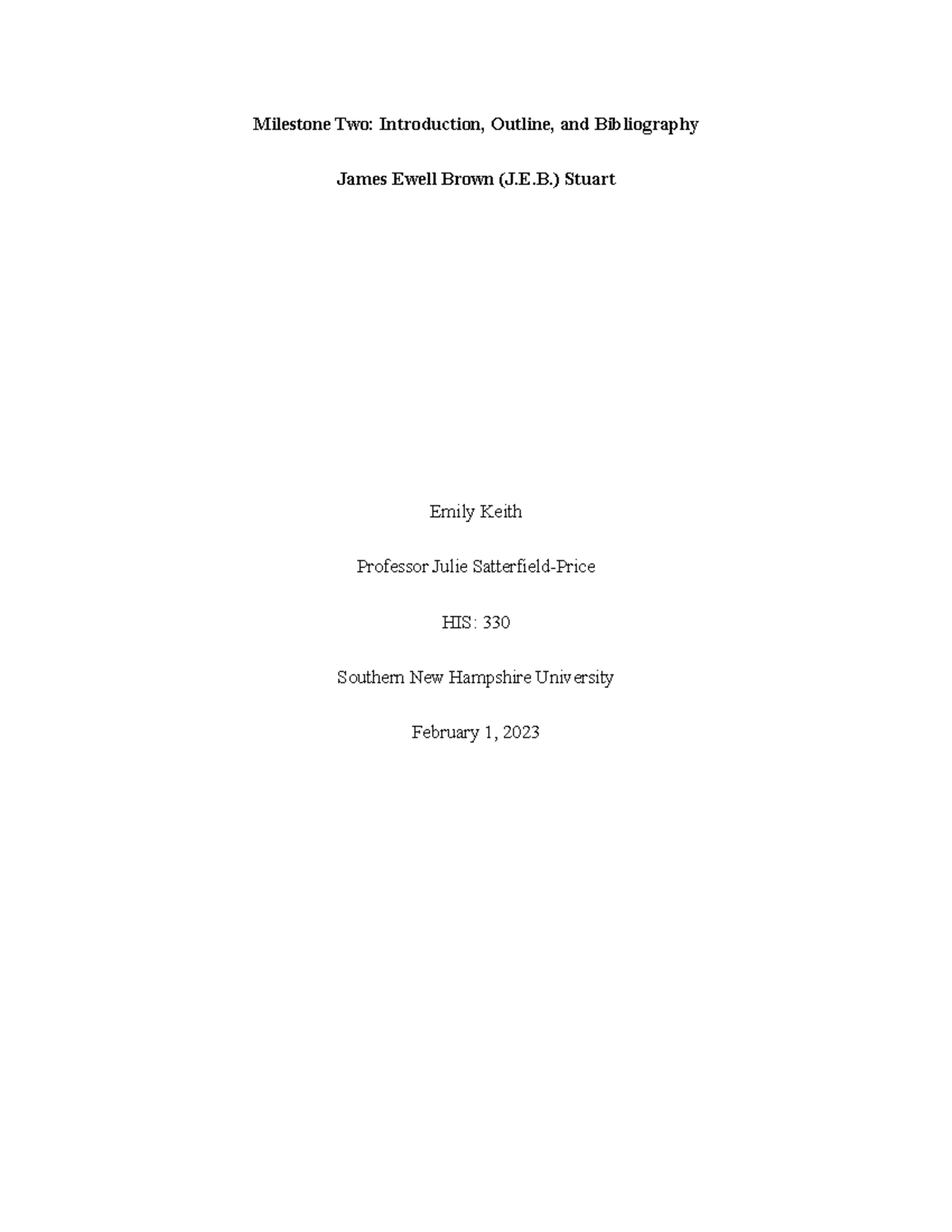 5-2 Introduction Outline and Bibliography - Milestone Two: Introduction ...