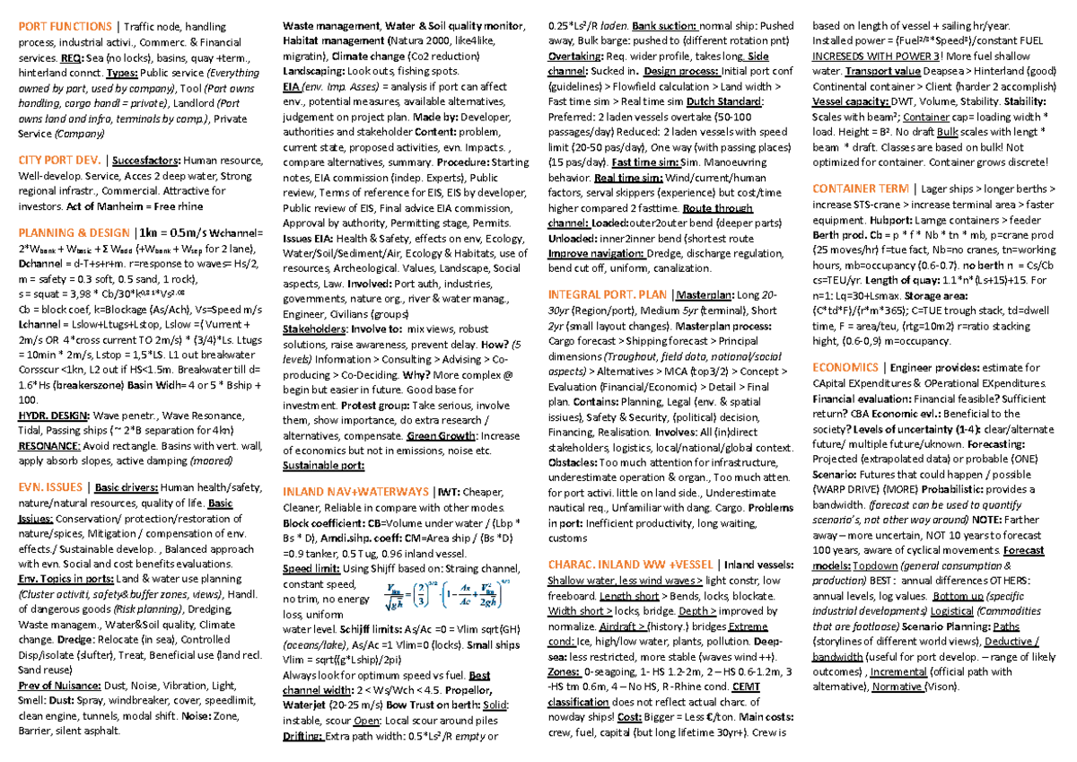 Spiekbrief / formuleblad t.b.v. tentamen - Warning: TT: undefined function: 32 Warning: TT ...