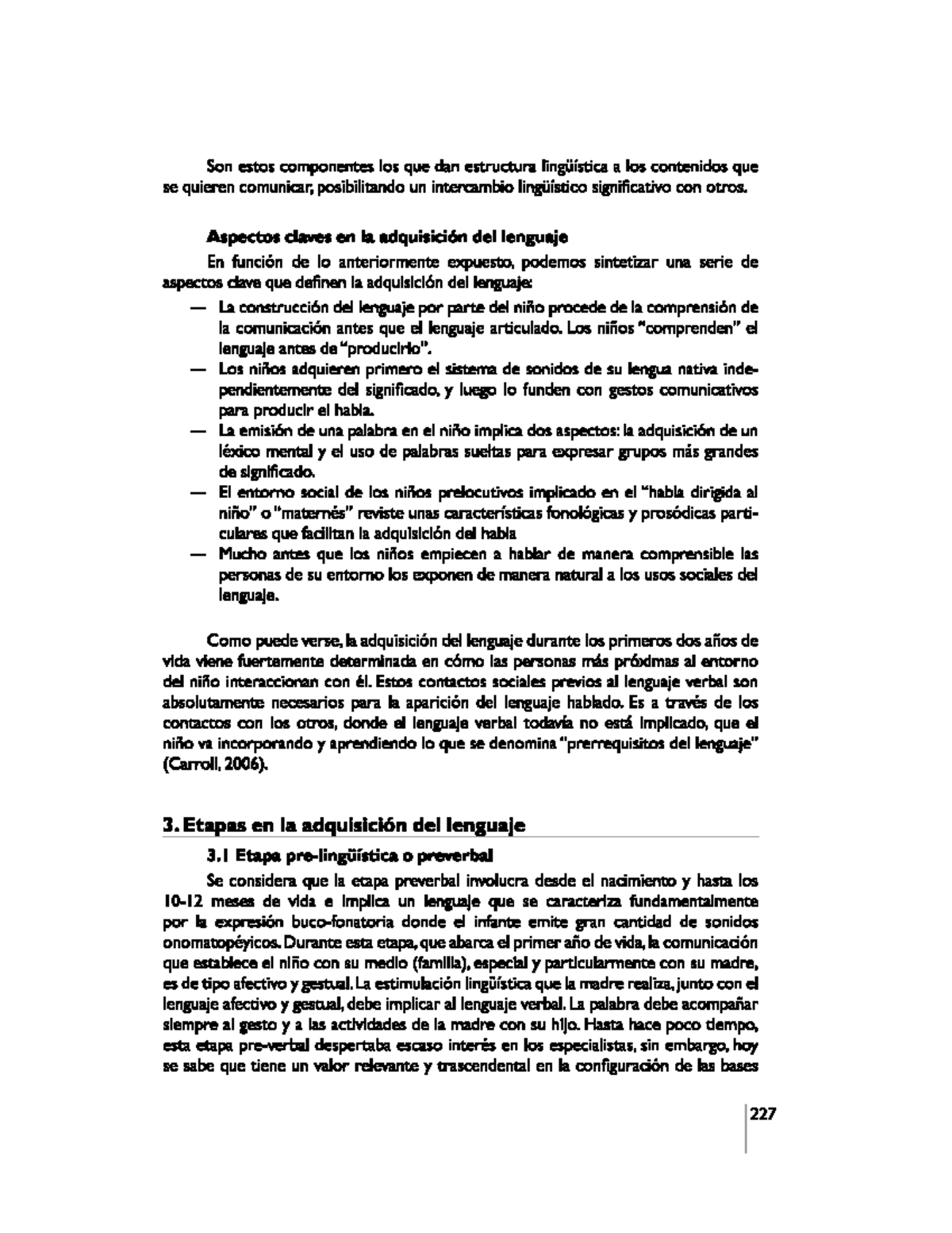 Faas Ana Etapas Del Lenguaje Pp 227 235 Psicologia Del Desarrollo
