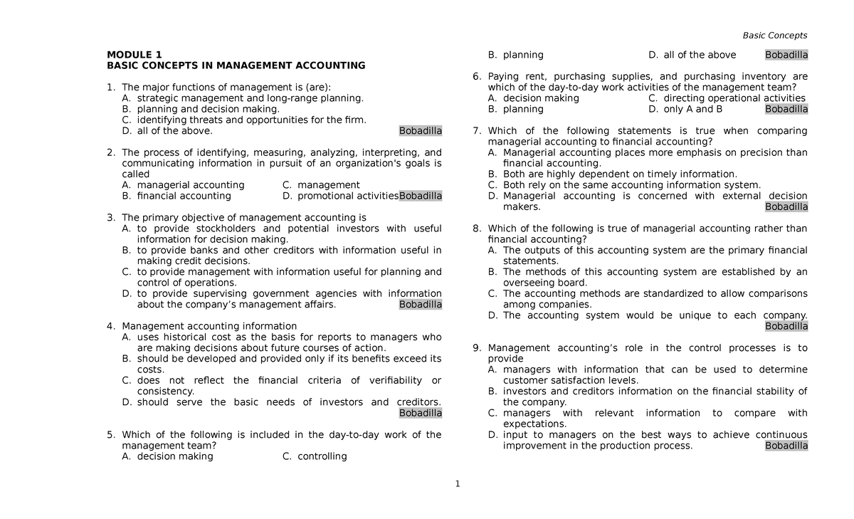 01 x01 Basic concepts - Discover the best homework help resource for ...