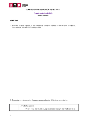 Comprensión y Redacción de Textos II Informe Final - Comprensión y Redacción de Textos II Semana ...