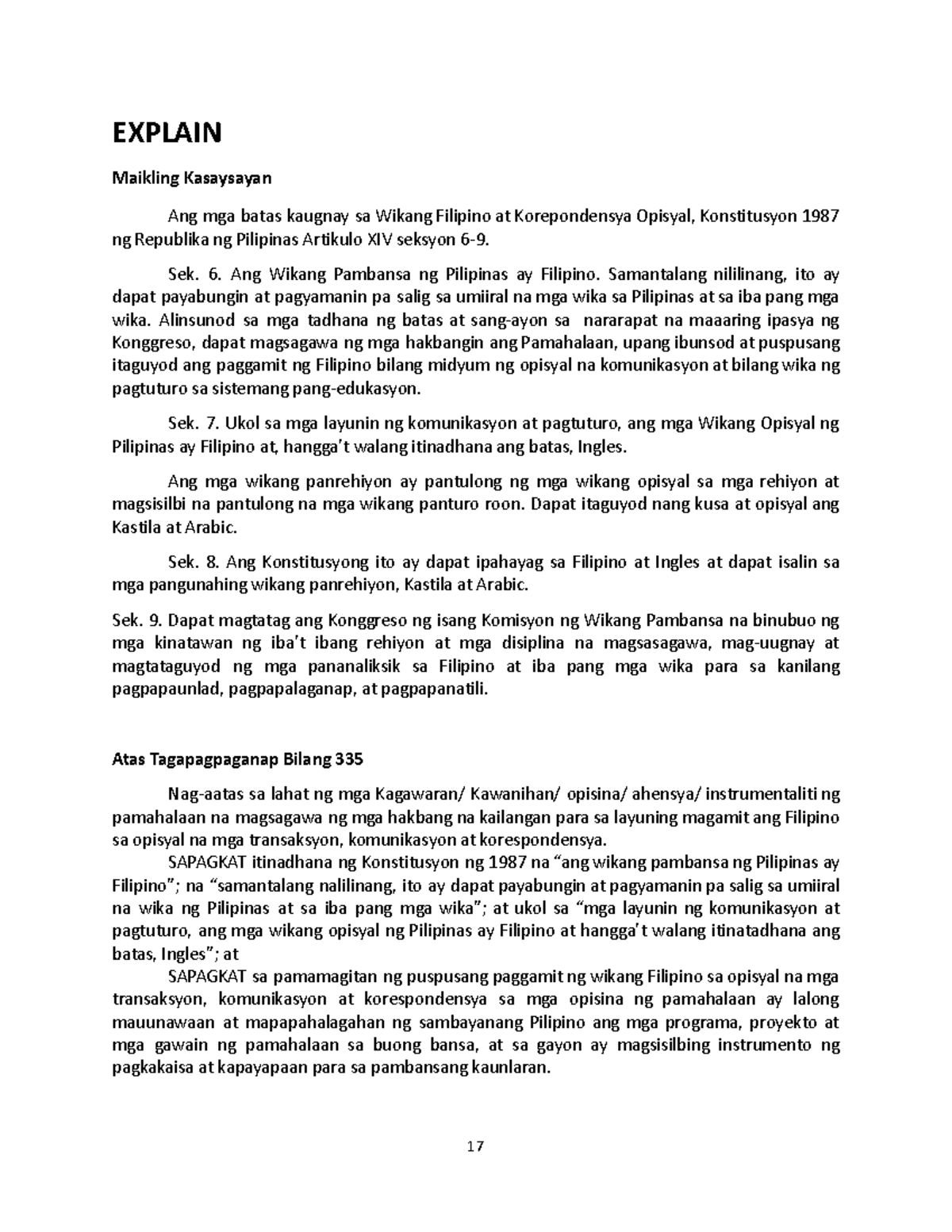 Module-2 - UWU - EXPLAIN Maikling Kasaysayan Ang mga batas kaugnay sa ...