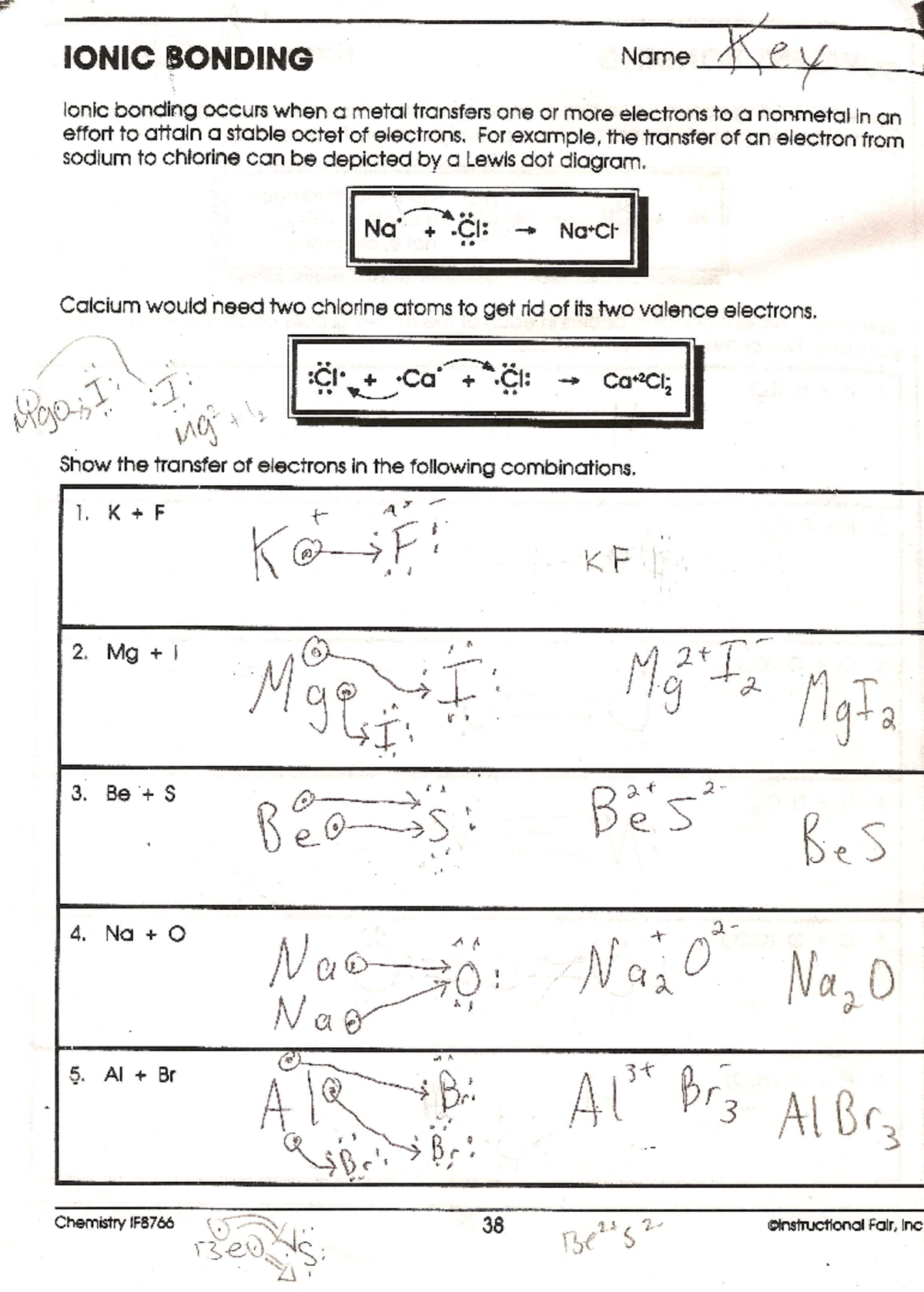 Ionic and Covalent Bonding Wks Answers - MUSP 425 - Studocu