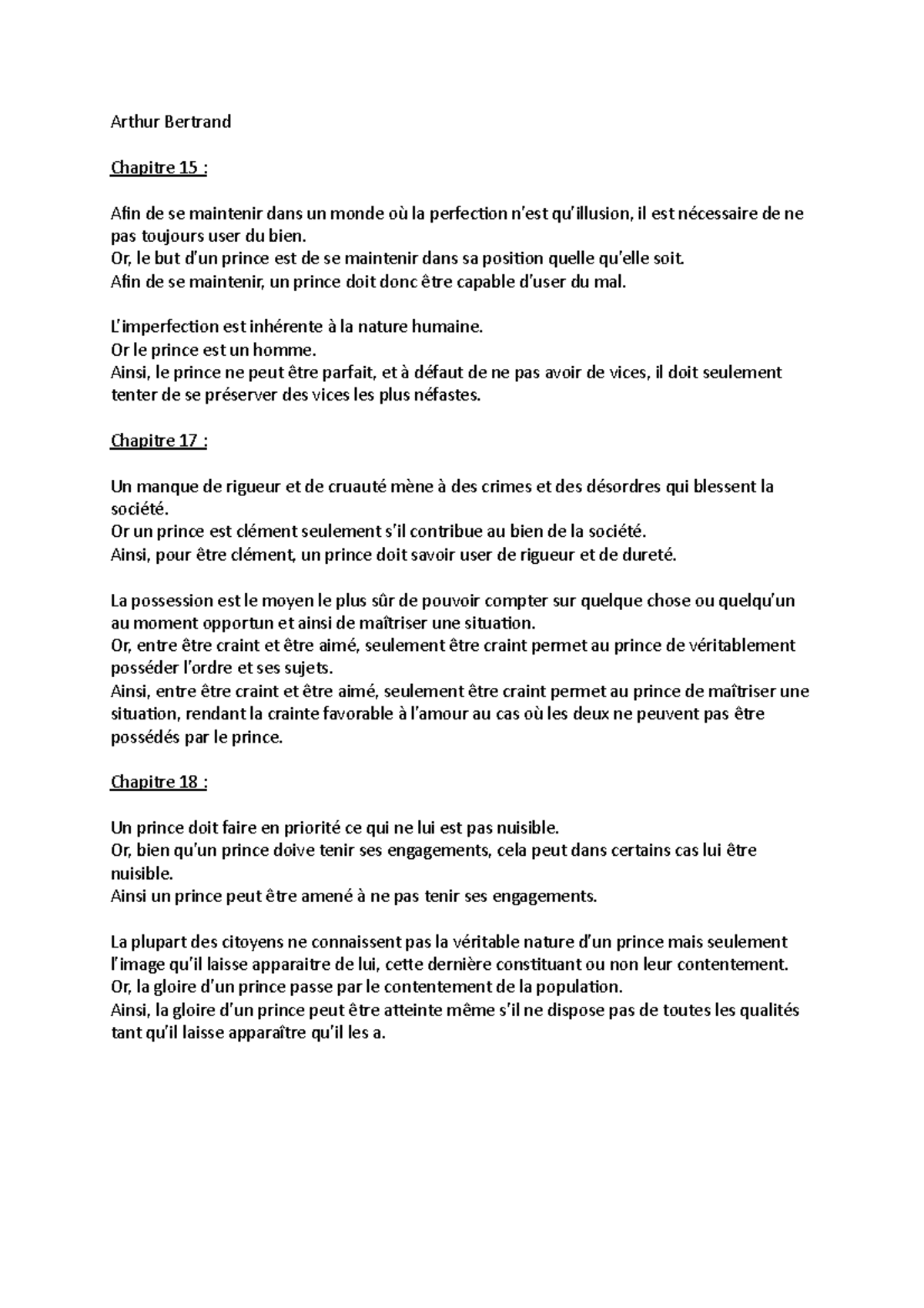 DM Philo DE PHILO c'est de la philo philo je philo - Arthur Bertrand ...