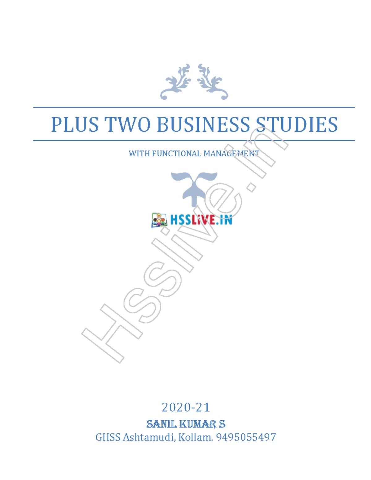 business studies study notes all chapters - PLUS TWO BUSINESS STUDIES ...