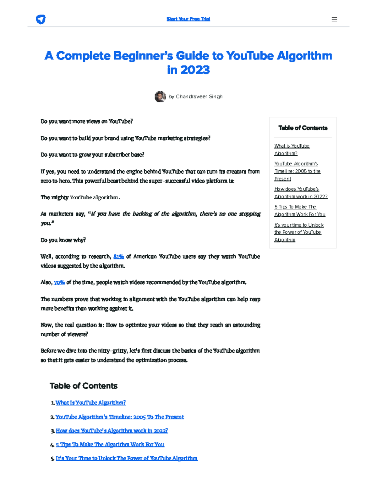 A Complete Beginner’s Guide to You Tube Algorithm in 2023 - A Complete ...