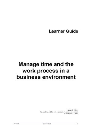 13933 Learner Guide - Learner Guide Plan, monitor and control an ...