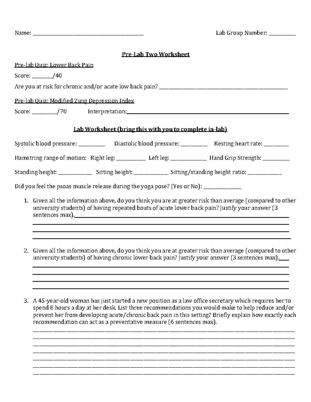 Lab Two Worksheet - for lab 2 - Name ...