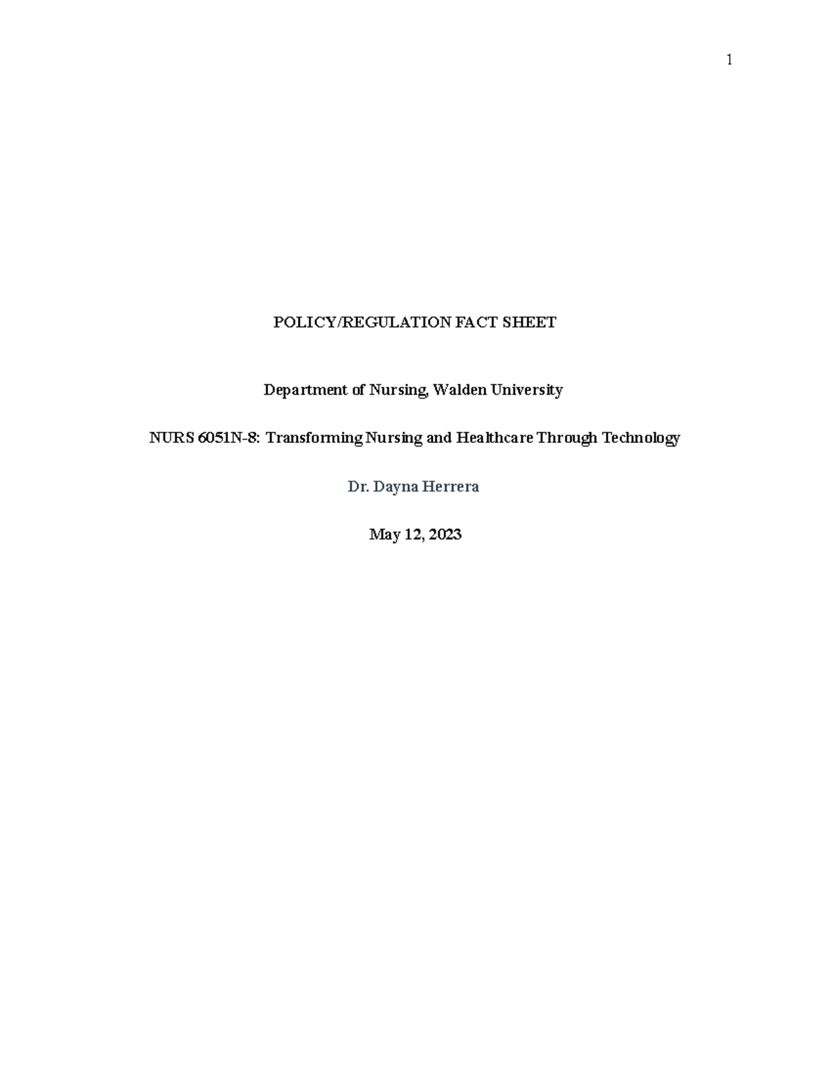 6051 fact sheet - 100% - POLICY/REGULATION FACT SHEET Department of ...