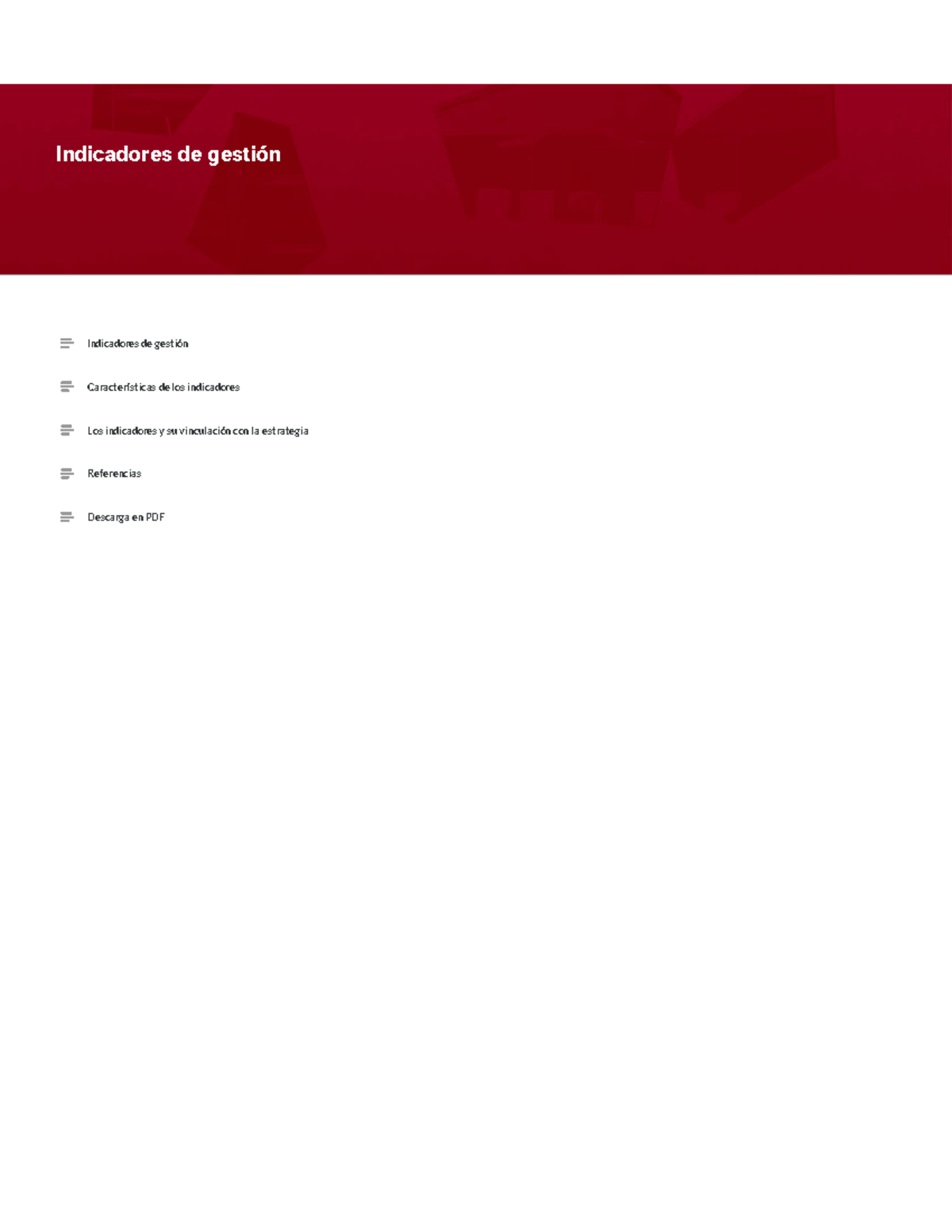 Módulo 4 - Lectura 3 - Indicadores de gestión Características de los ...