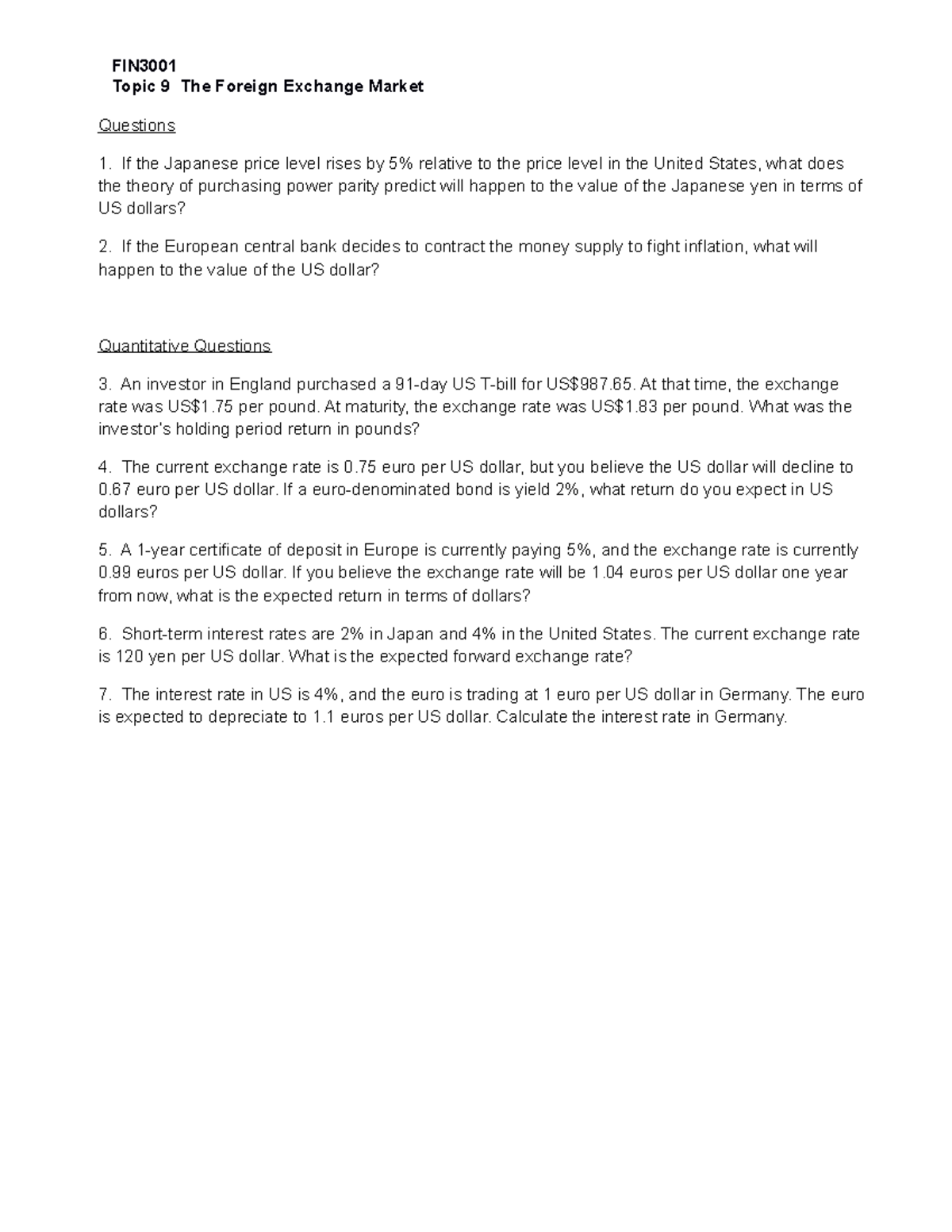 08 Tutorial Questions - .................................... - FIN ...