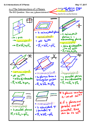 Cvsb 489 - practice work and examples - Section 9—The Intersection of a ...
