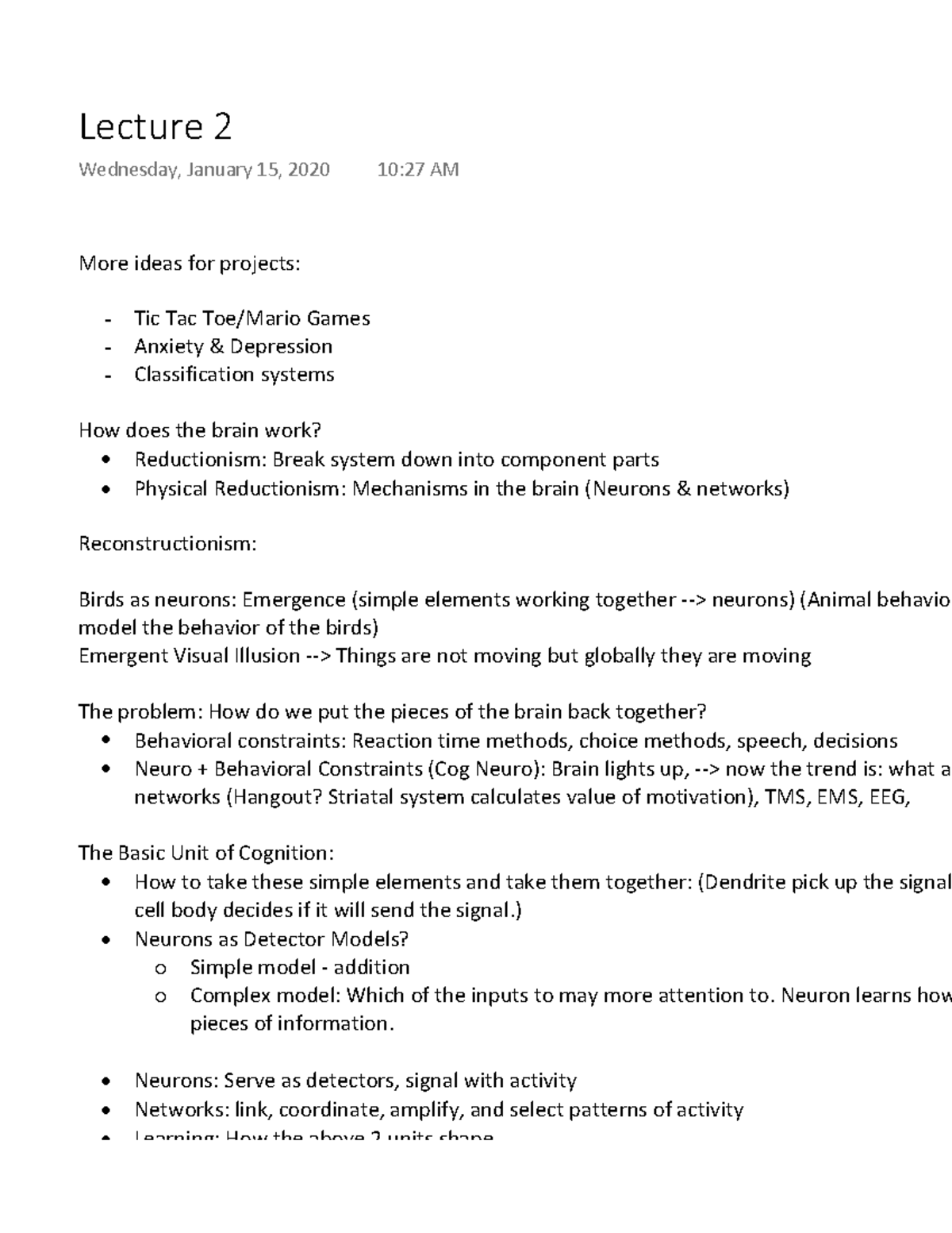 Lecture 2 Neurons Warning Tt Undefined Function 32 Warning Tt Undefined Function 32