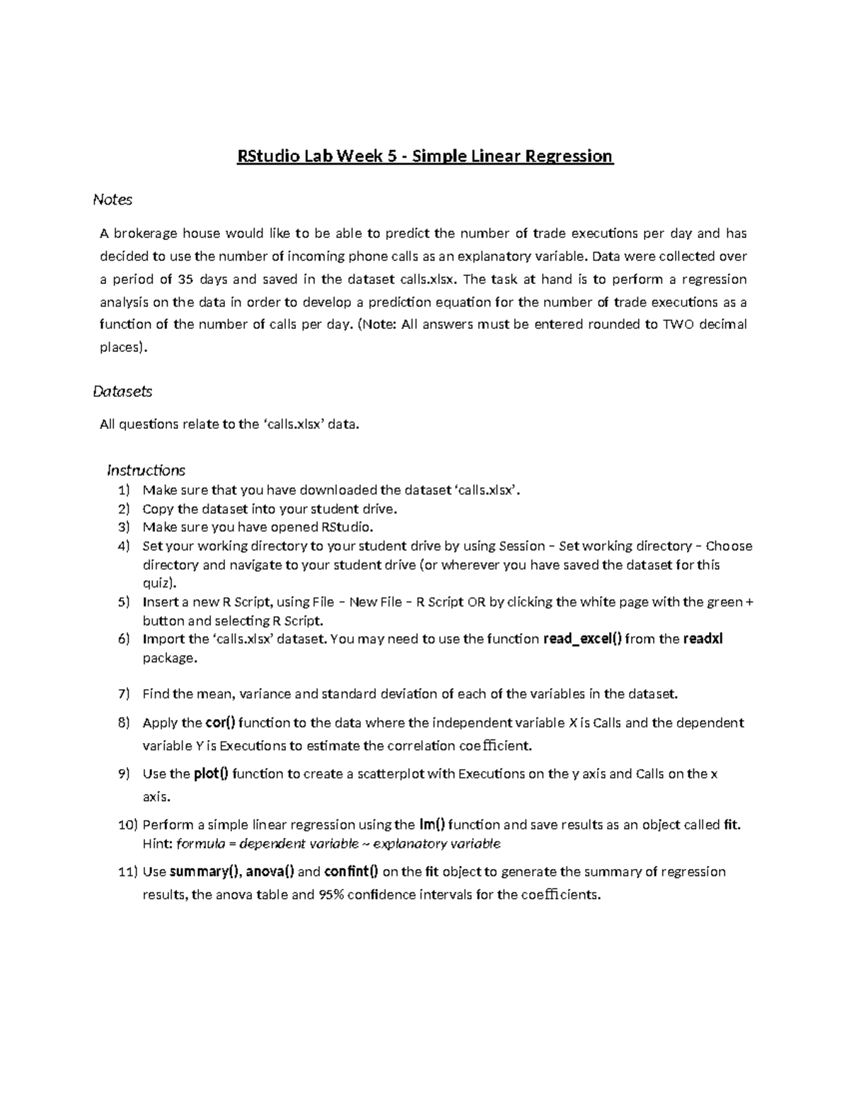 RStudio Lab Week 5 - SLR - R-Studio preparations - RStudio Lab Week 5 ...