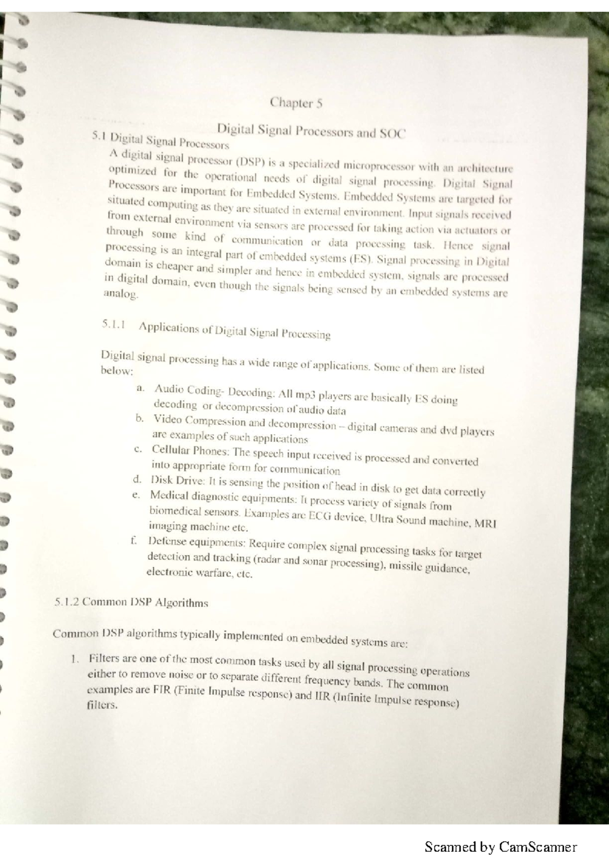 ES notes DSP processors - Embedded Systems - Studocu