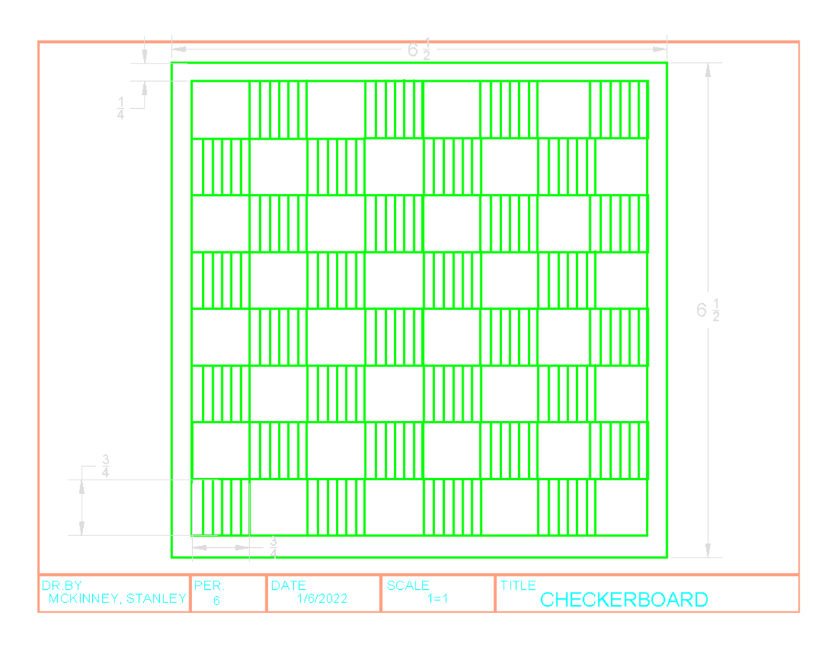 Mckinney Checkerboard-Model - Eng 1051 - DR PER. DATE SCALE TITLE ...