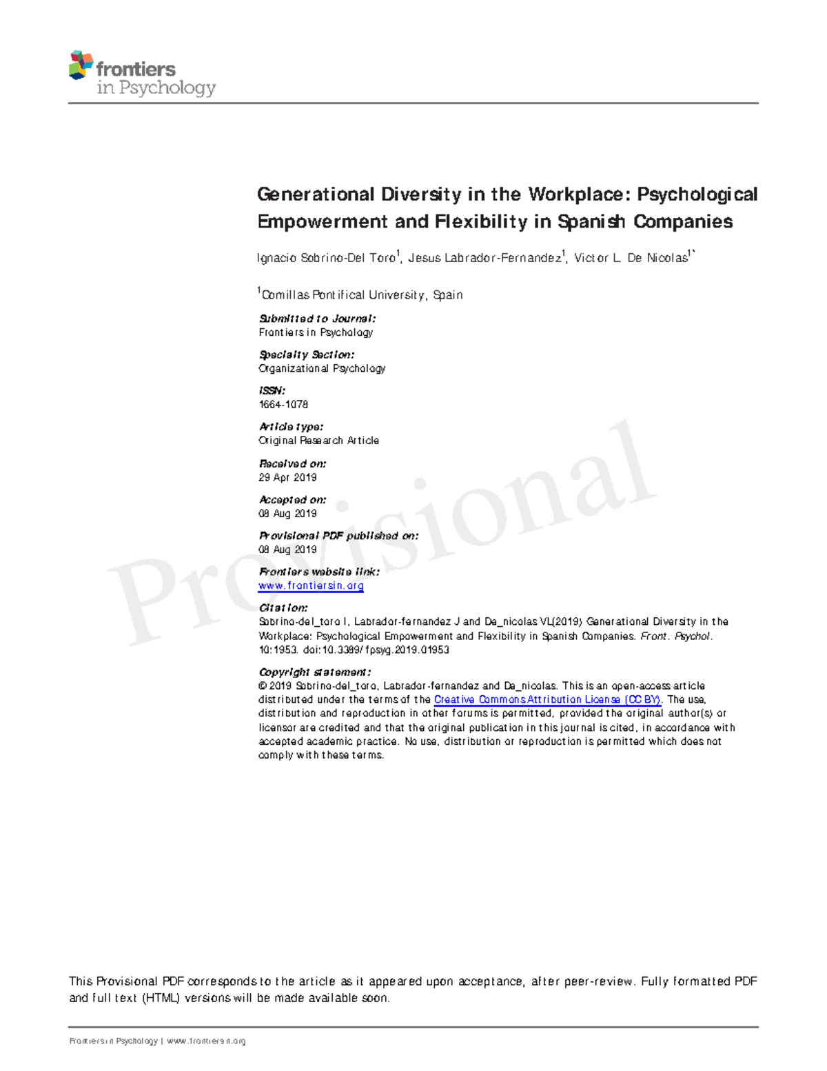 Thesis 1 - notes - Generat ional Diversit y in t he Workplace ...