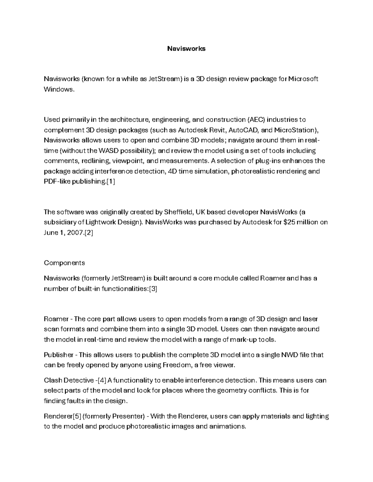 Navisworks - Summary Civil engineering notes - Navisworks Navisworks ...