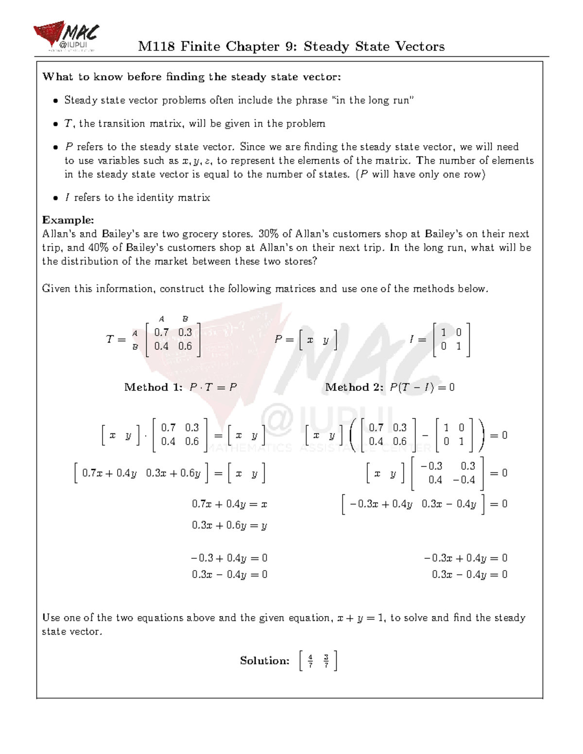 M118 Chapter 9 Steady State - M118 Finite Chapter 9: Steady State ...