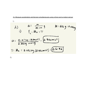 Physics 6 - ndxkjshdxuiwnexdcsnx - I. Pre-lab exercise A. Kirchhoff's ...