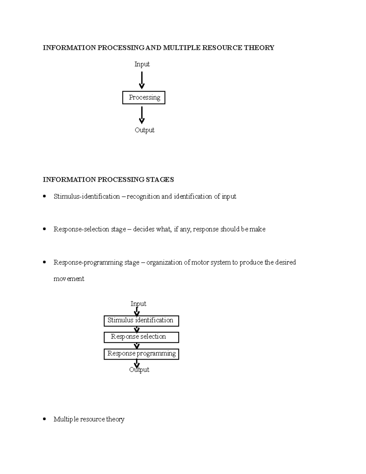 Chapter 8 Applied motor notes - INFORMATION PROCESSING AND MULTIPLE ...