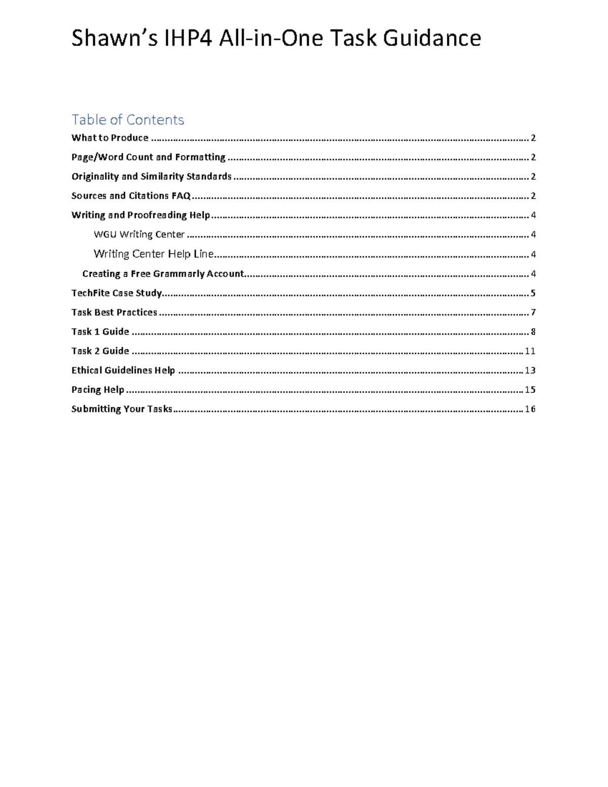 Shawn's IHP4 All-In-One Task Guidance - Shawn’s IHP4 All-in-One Task ...