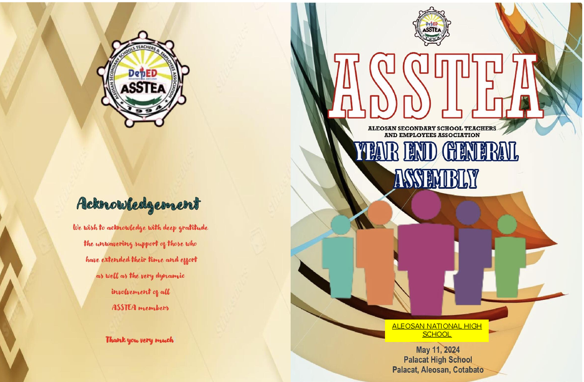 GA Program - Grace Mission College - ALEOSAN NATIONAL HIGH SCHOOL This ...