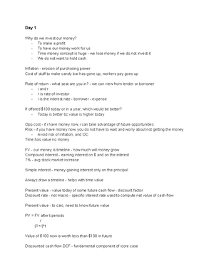 Finance icore - F370 - IU Bloomington - Studocu