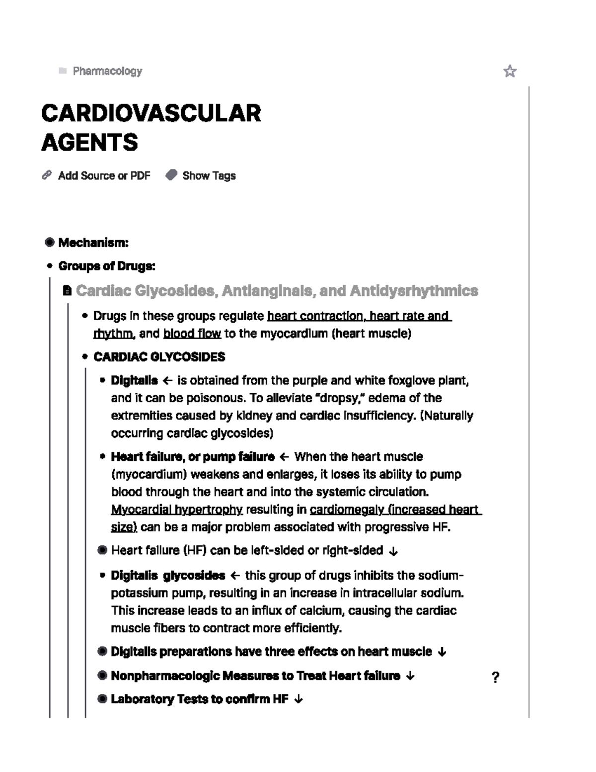 Cardiovascular Agents - Nursing - Studocu