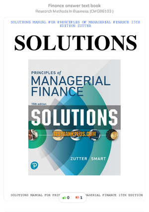 Fundamentals of Financial Management Chapter 2 - Chapter 2 ####### The Economy Depends on a ...