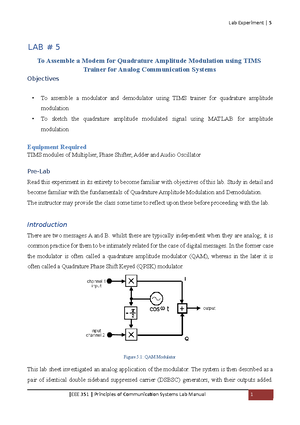 Digital Communications LAB - DIGITAL COMMUNINCATIONS LABORATORY MANUAL ...