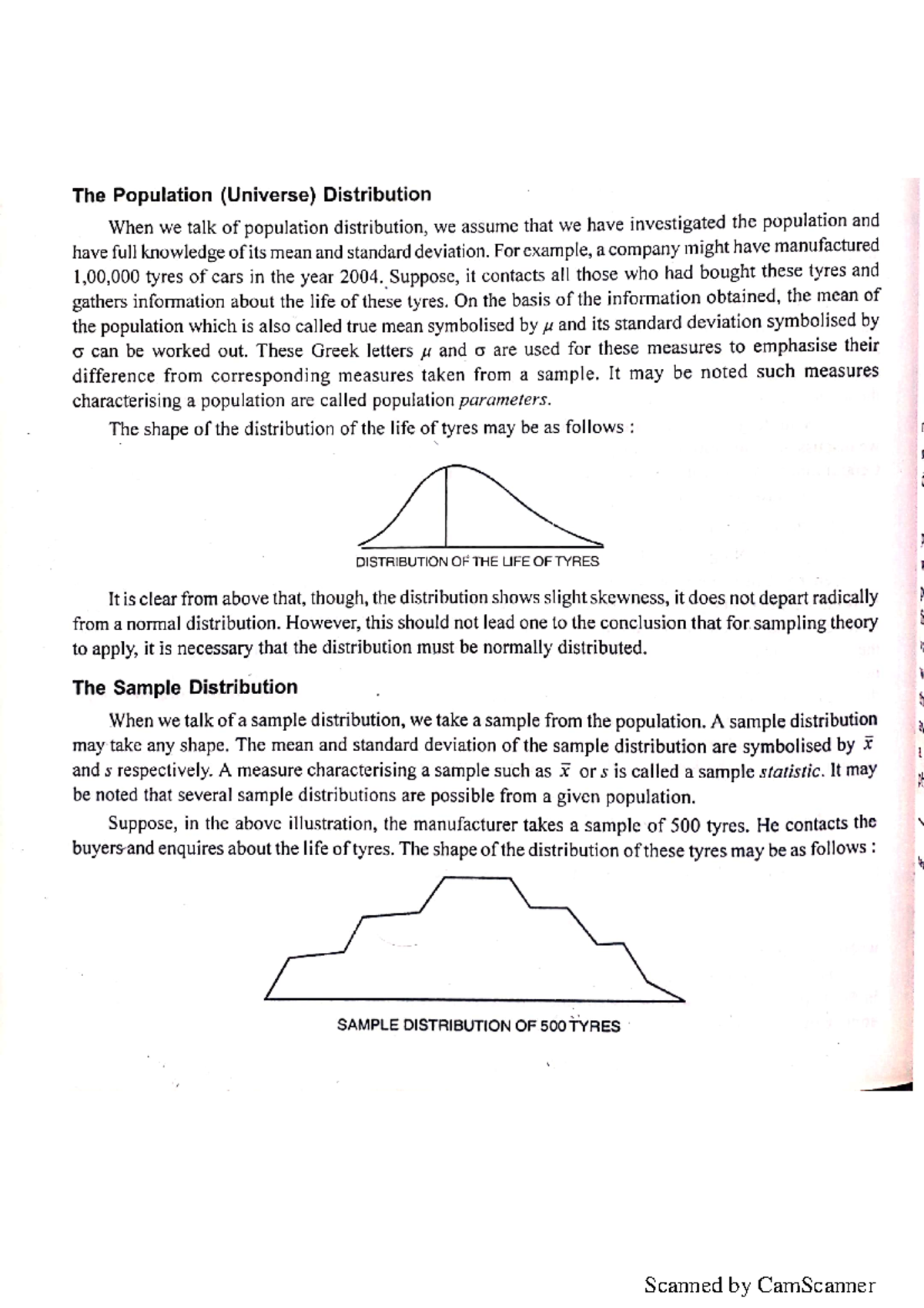 18MAB167J Notes Unit-1 Sampling Distribution of Means - 1 - The ...