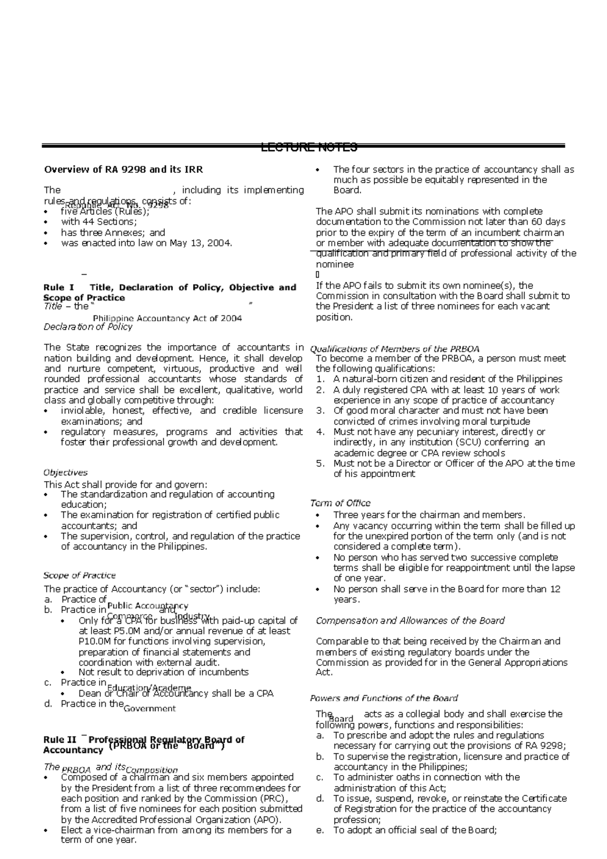 Ra-9298-lecture-notes-republic-act-9298-accountancy-act-of-the ...