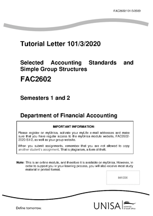 FAC2602 2017 102 E 1 - Tutorial answers - FAC2602/102/3/ Tutorial ...