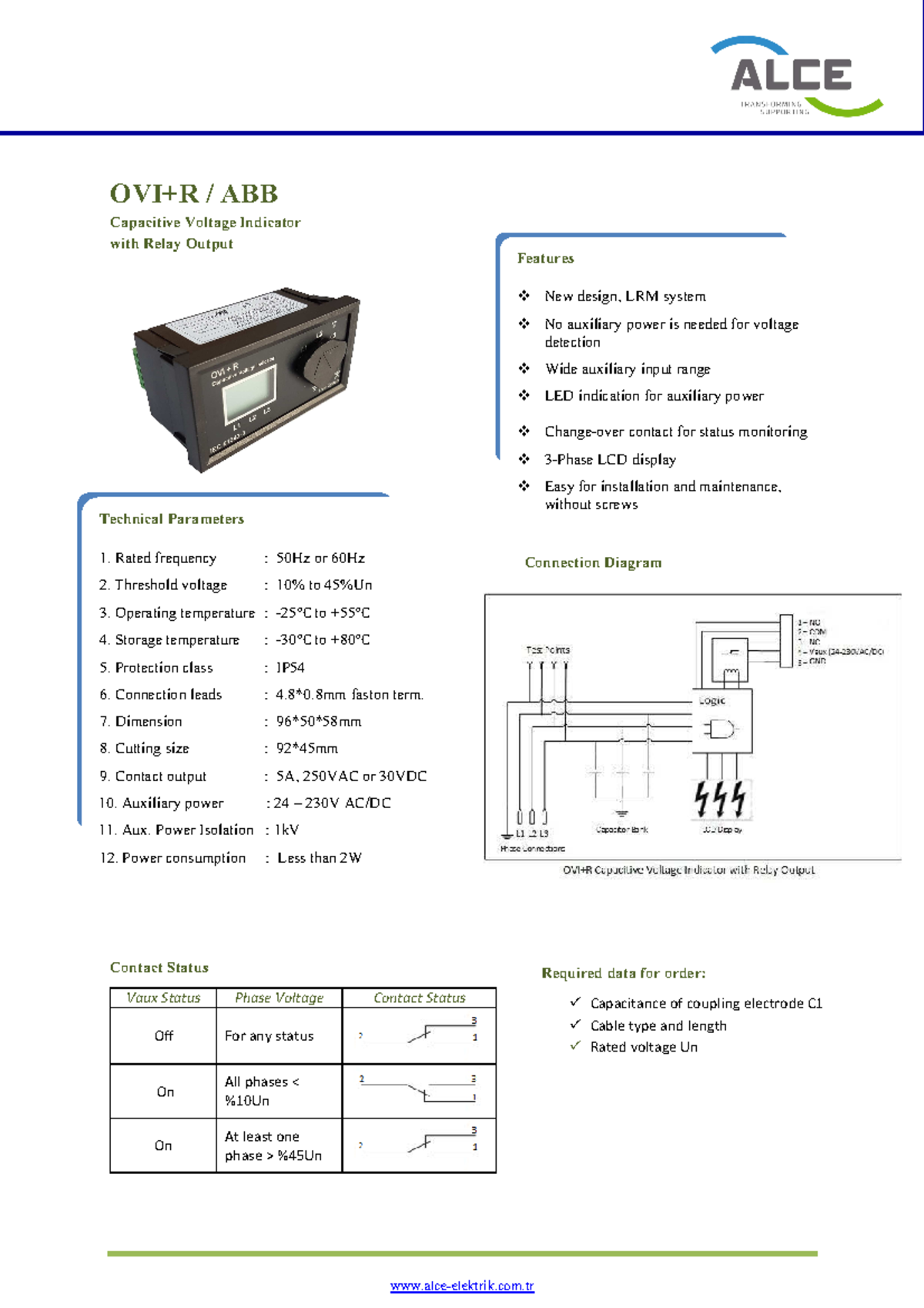 OVI+R - ABB - 2016 V3 - mmmm - alce-elektrik.com OVI+R / ABB Capacitive ...