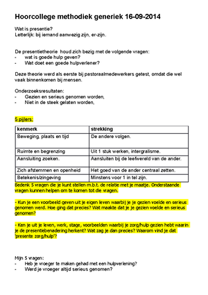 Methodiek generiek - Methodiek generiek Training 1: Waarnemen en ...