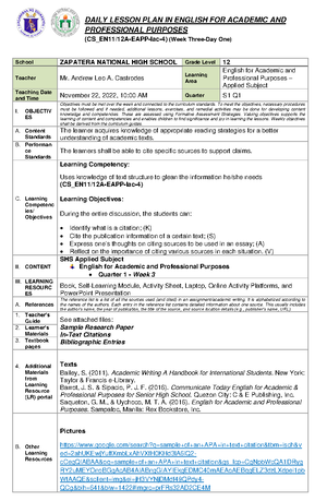 G7 English Lesson Exemplar 4th Quarter - We are an emerging division where excellence is a habit ...