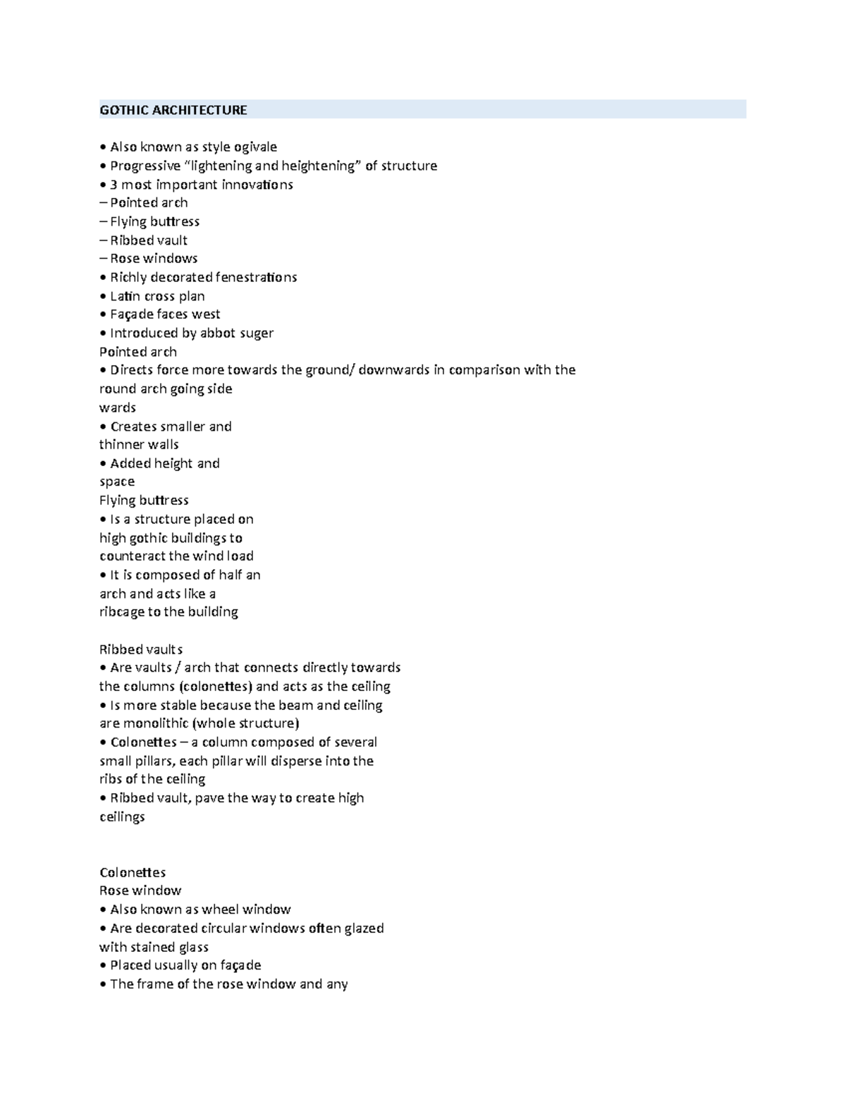 Gothic Architecture - GOTHIC ARCHITECTURE Also known as style ogivale ...