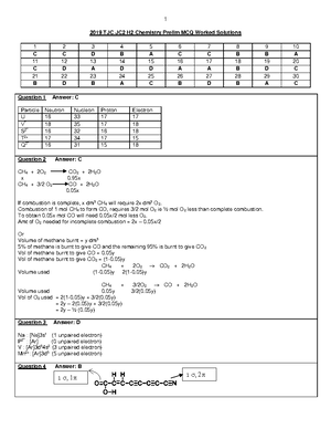 2019 RVHS H2 Chem P1 ANS - Prac Paper - River Valley High School 9729 ...