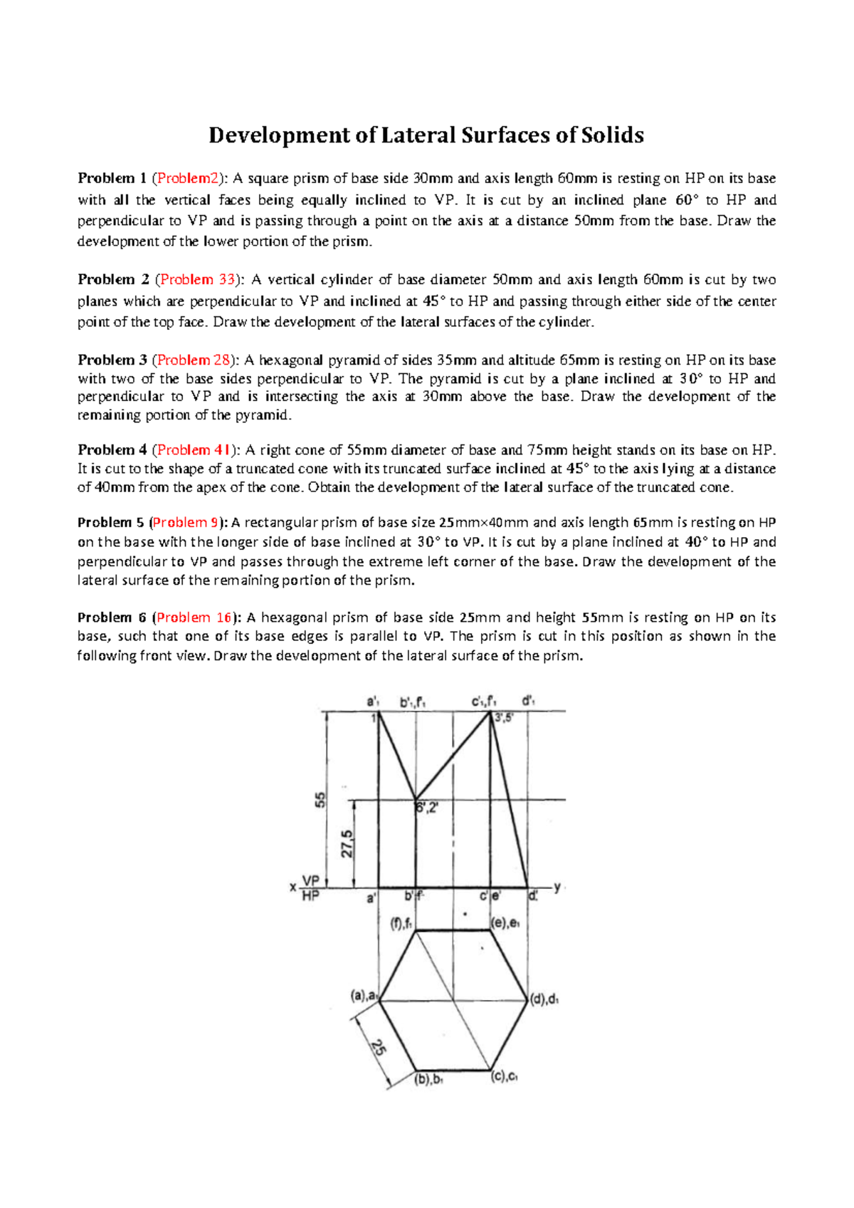 Development - Bzbzn - Development of Lateral Surfaces of Solids Problem ...