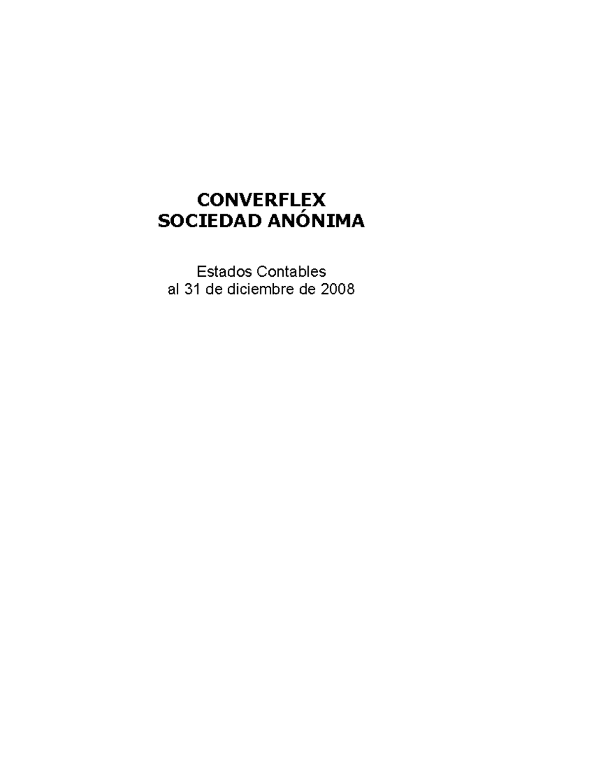 Converflex S.A. - 31 - Tp conta gerencial - CONVERFLEX SOCIEDAD ANÓNIMA ...