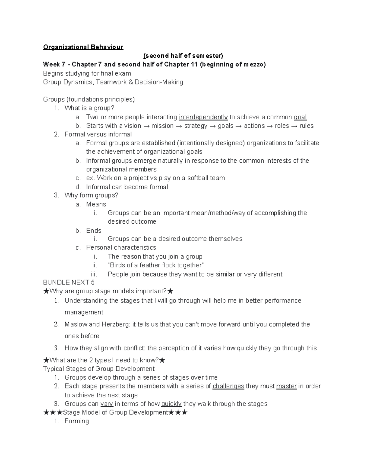 OB Final notes doc all chapters detailed notes all chapters all ...