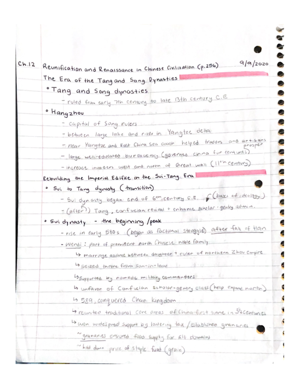 The Era of the Tang and Song Dynasties - Studocu