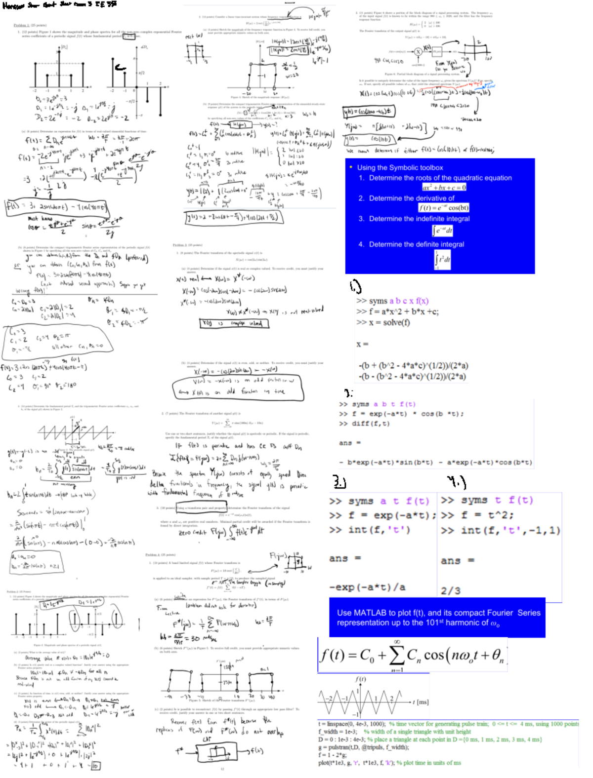 Cheat sheet exam 3 - EE 200 - isonstarcheat sheetexamseeso c 1 2 3 Y ...