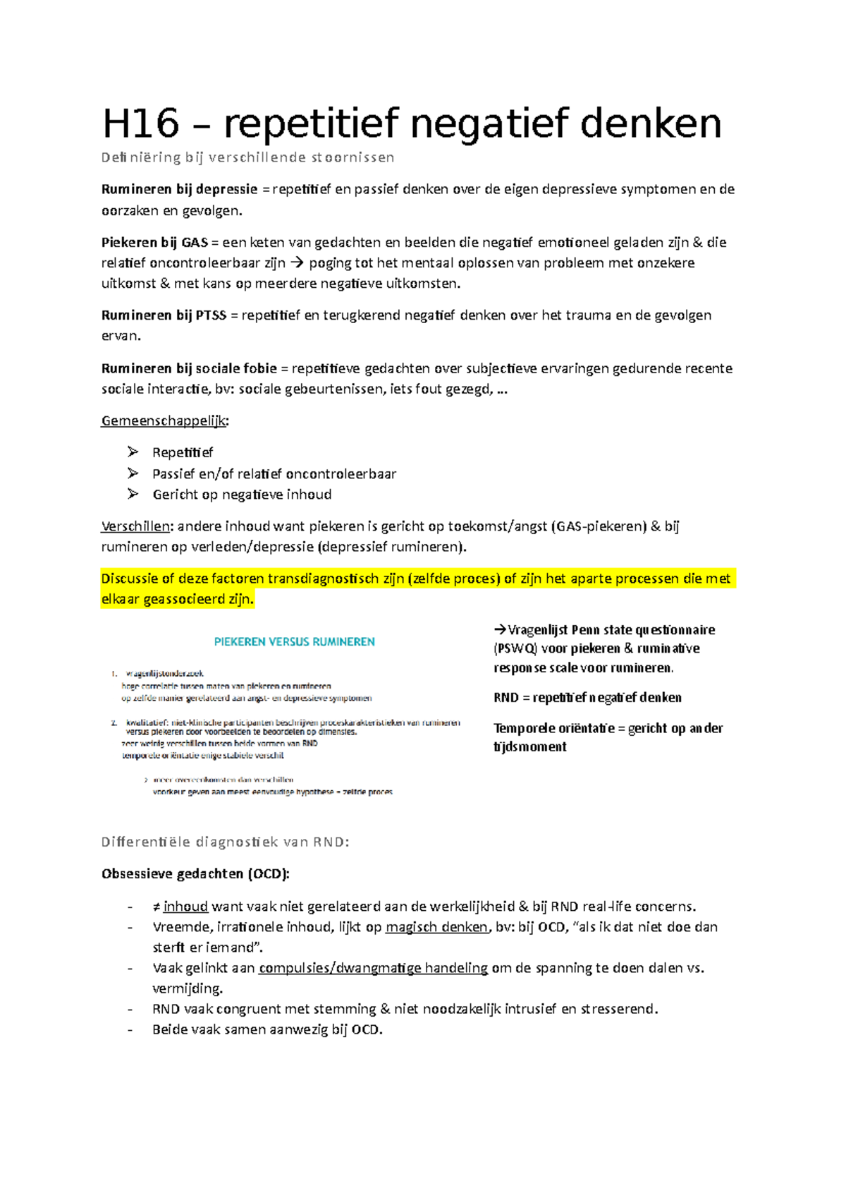 H16 – repetitief negatief denken - H16 – repetitief negatief denken ...