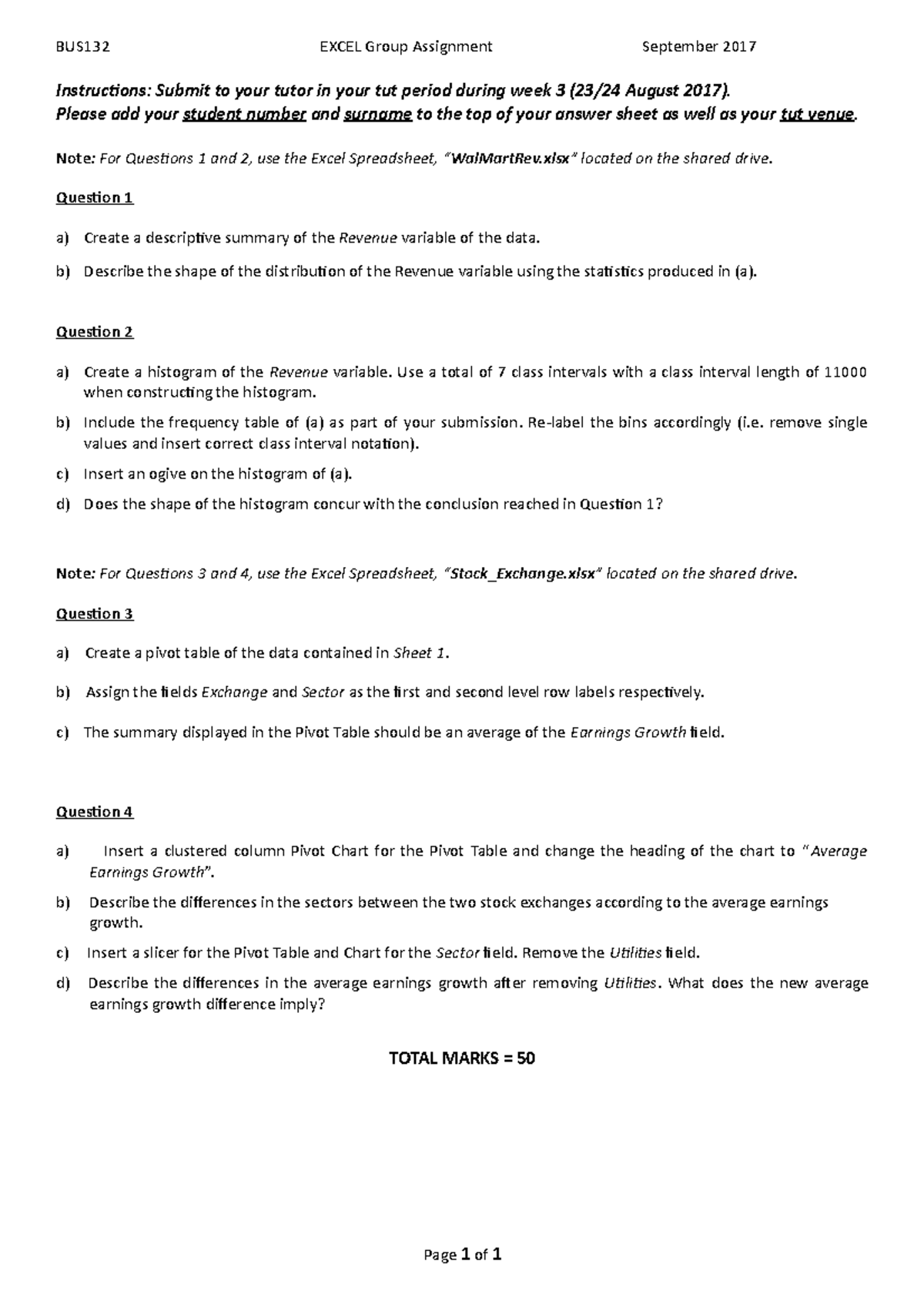 Tut Prac 1 - THIS TUTORIAL WILL HELP YOU PRACTICE FOR CHAPTER 1-3 IN ...