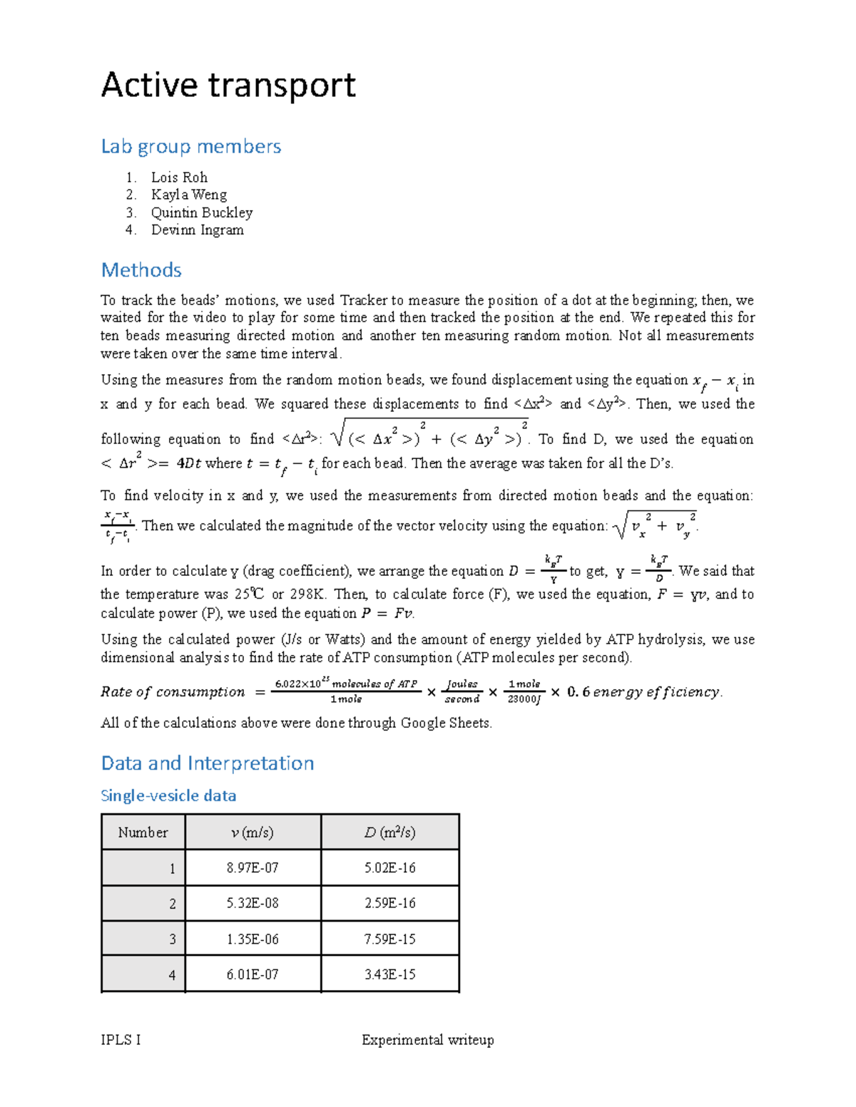 Transport blank.docx - tretretertretretreter - Active transport Lab ...