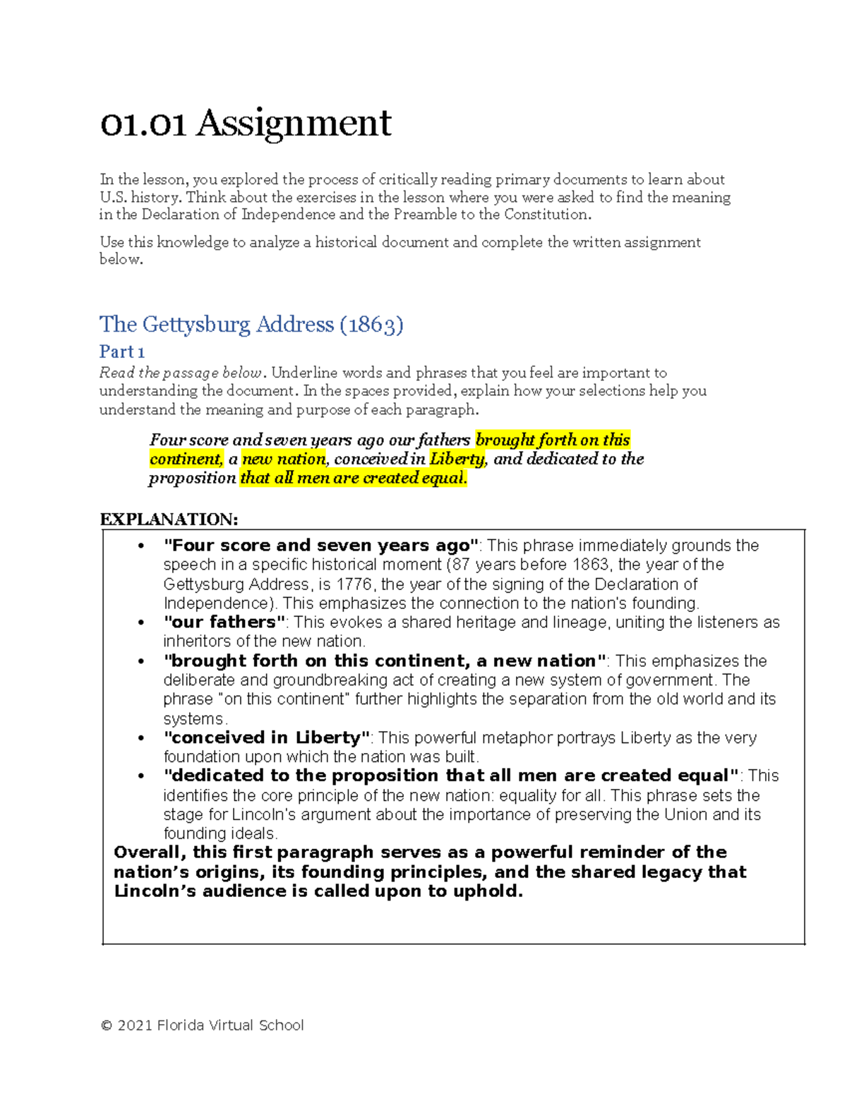 0101 assignment template 24 - 01 Assignment In the lesson, you explored the process of ...